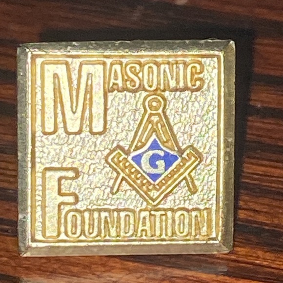 Mason | Accessories | Masonic Foundation Lapel Pin | Poshmark